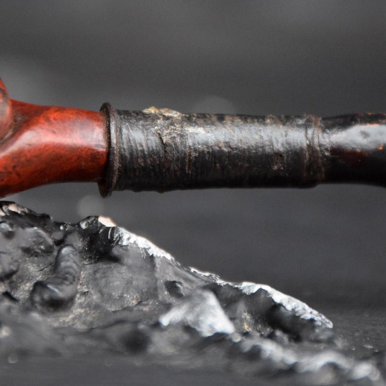 19th Century Unusual Ball and Hand Carved Wood Folk Art English Swagger ...