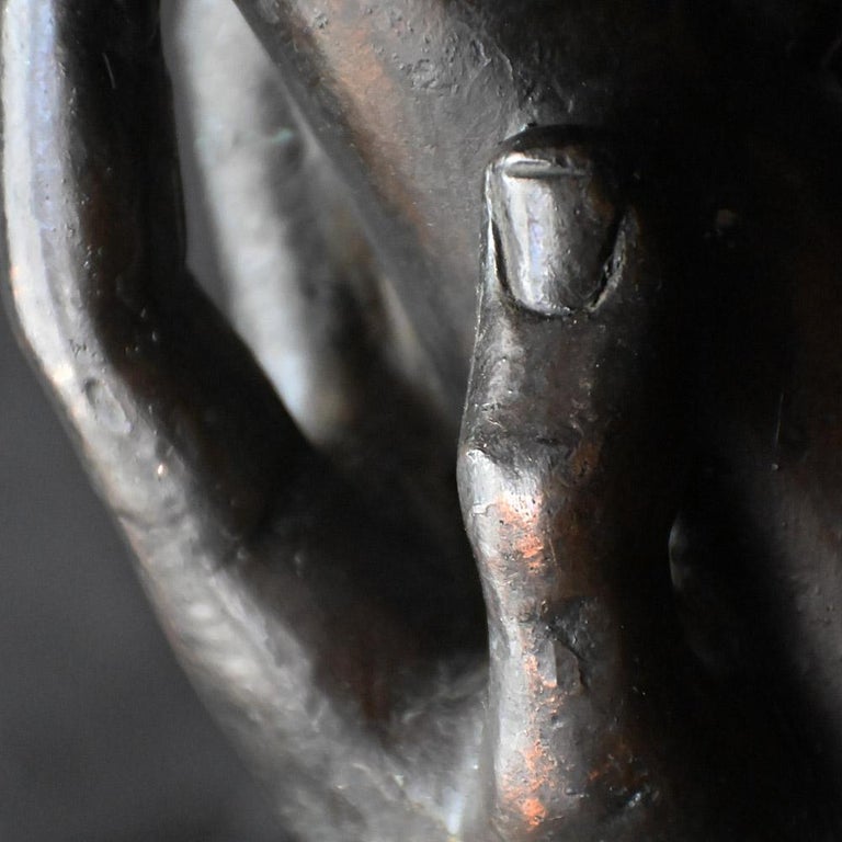 19th Century Unusual Bronze Hand Stand For Sale at 1stDibs