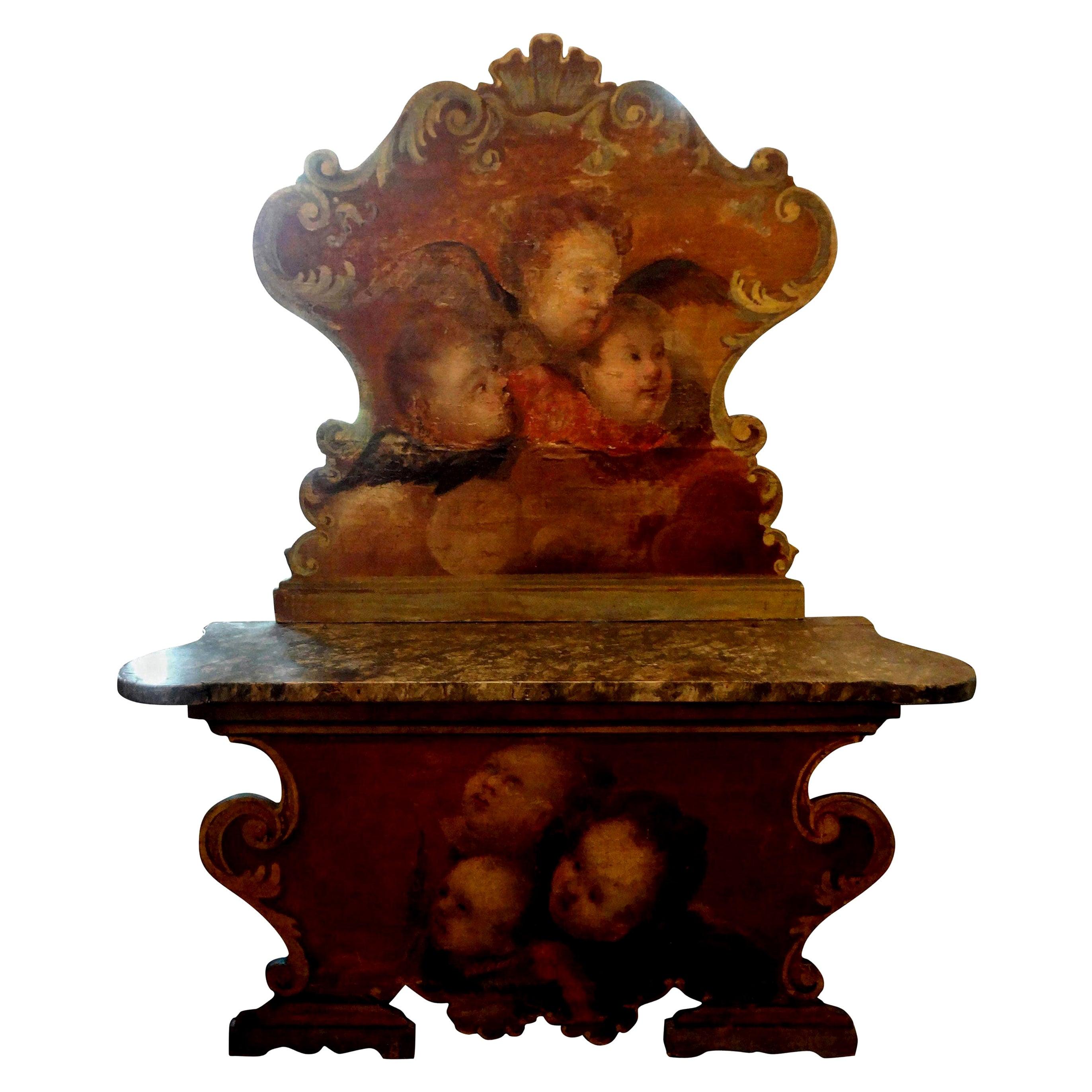 19th Century French Carved Oak Renaissance Altar Throne Chair Bench ...