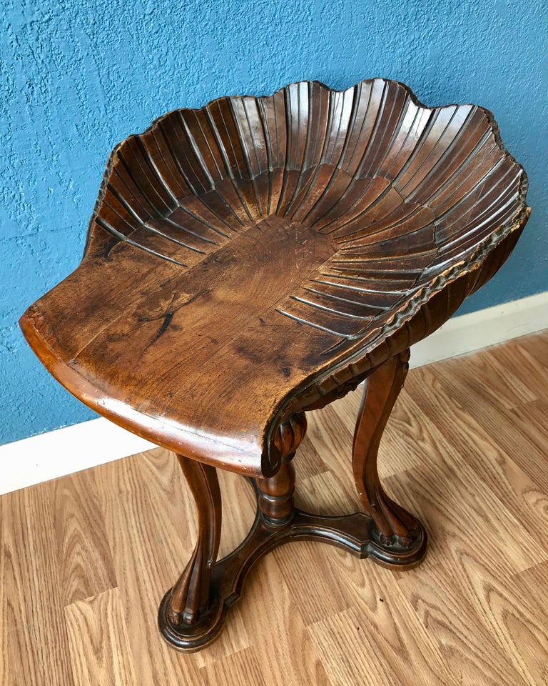 19th Century Venetian Fantasy Grotto Style Revolving Bench at 1stDibs