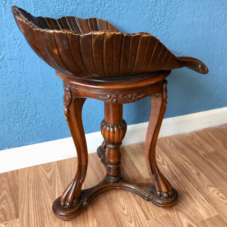 19th Century Venetian Fantasy Grotto Style Revolving Bench at 1stDibs