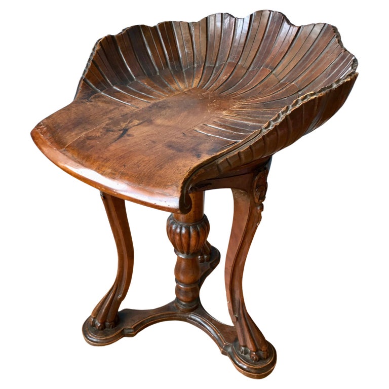 19th Century Venetian Fantasy Grotto Style Revolving Bench at 1stDibs