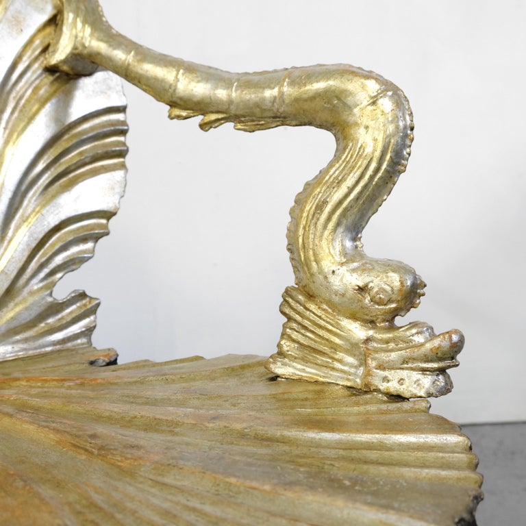 19th Century Venetian Grotto Shell Chair, Silver Gilt, Pauly et Cie ...