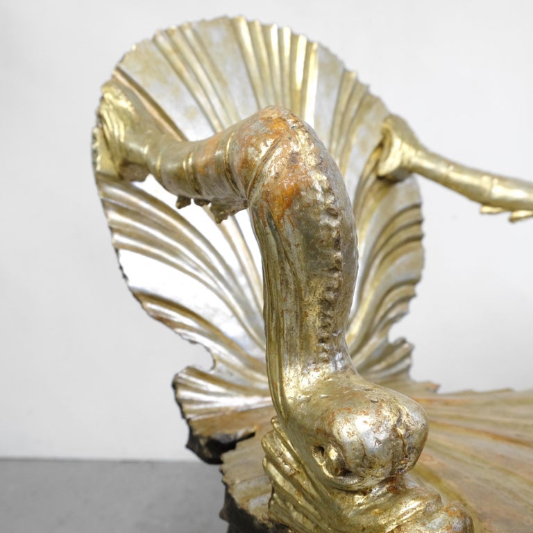 19th Century Venetian Grotto Shell Chair, Silver Gilt, Pauly et Cie ...