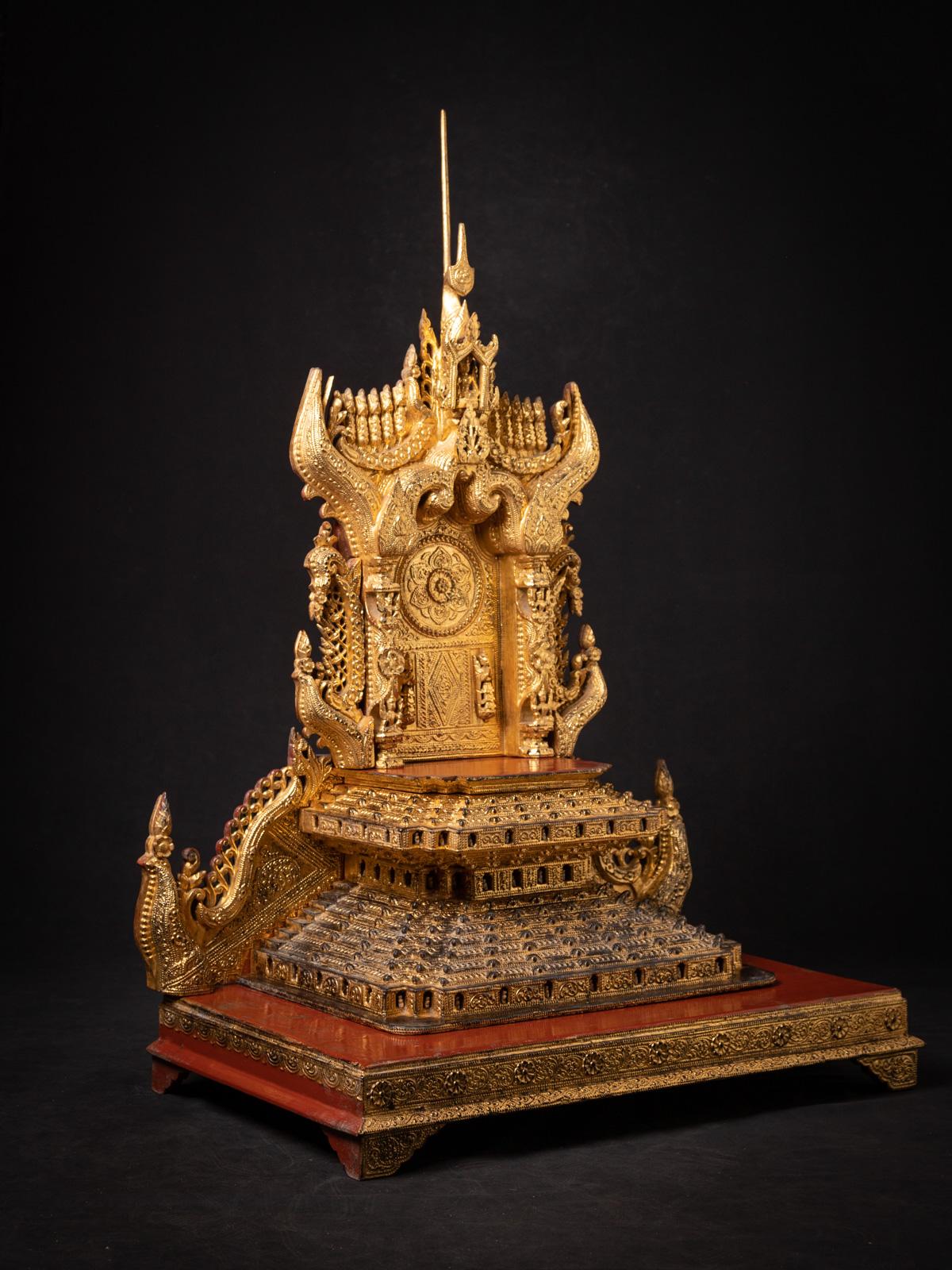19th Century Very Beautiful Antique Burmese Buddha Throne ...