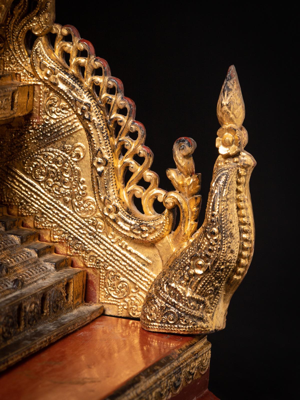 19th Century Very Beautiful Antique Burmese Buddha Throne ...