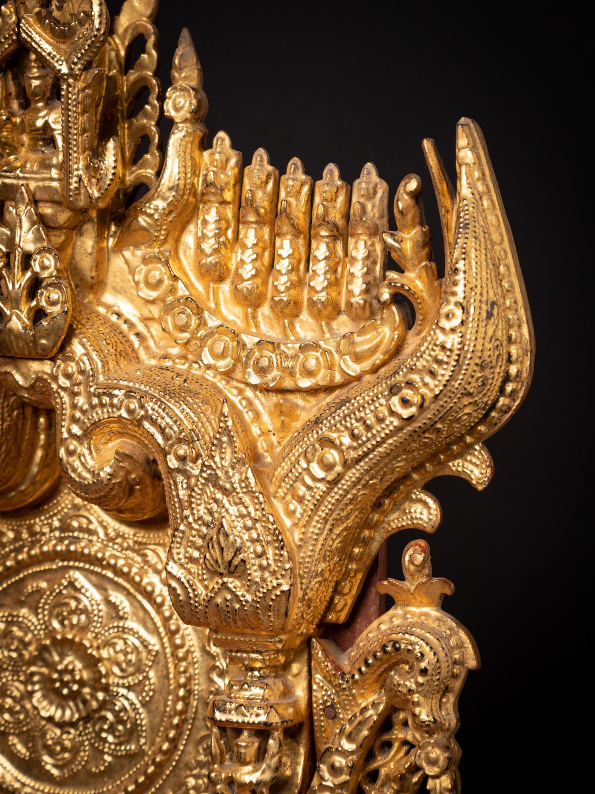 19th Century Very Beautiful Antique Burmese Buddha Throne ...