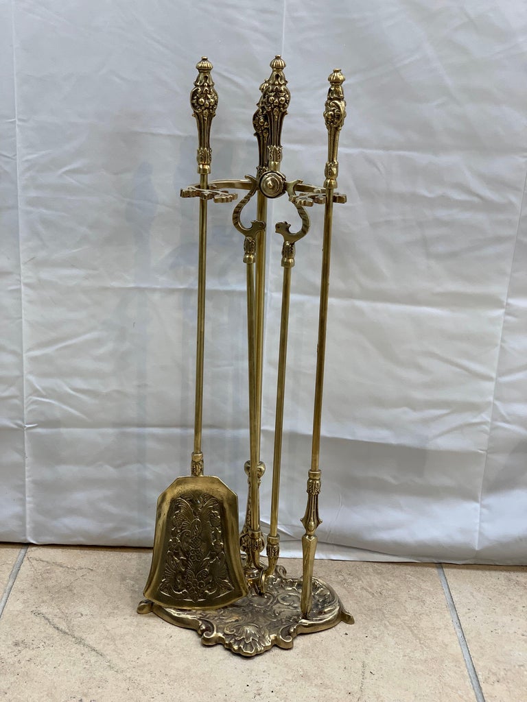 19th Century Victorian Brass Companion Set at 1stDibs | victorian ...