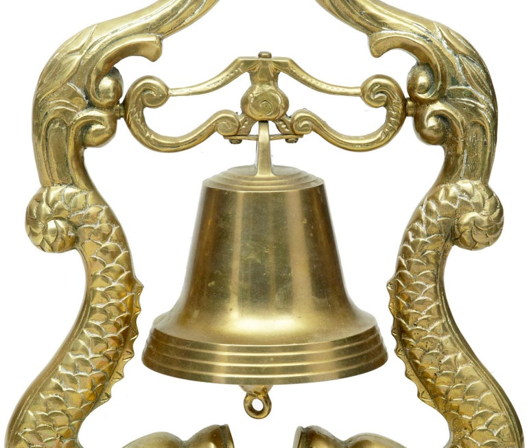 19th Century Victorian Brass Decorative Dinner Bell at 1stDibs
