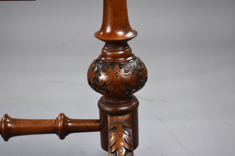 19th Century Victorian Burr Walnut Needlework Table For Sale at 1stDibs