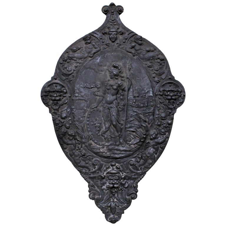 19th Century Victorian Cast Iron Wall Hanging at 1stDibs