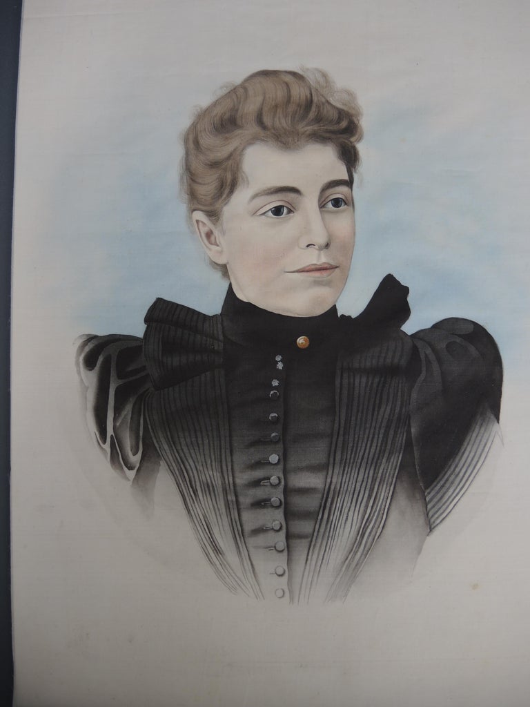 19th Century Victorian Chinese Portraits Paintings of a European Women ...