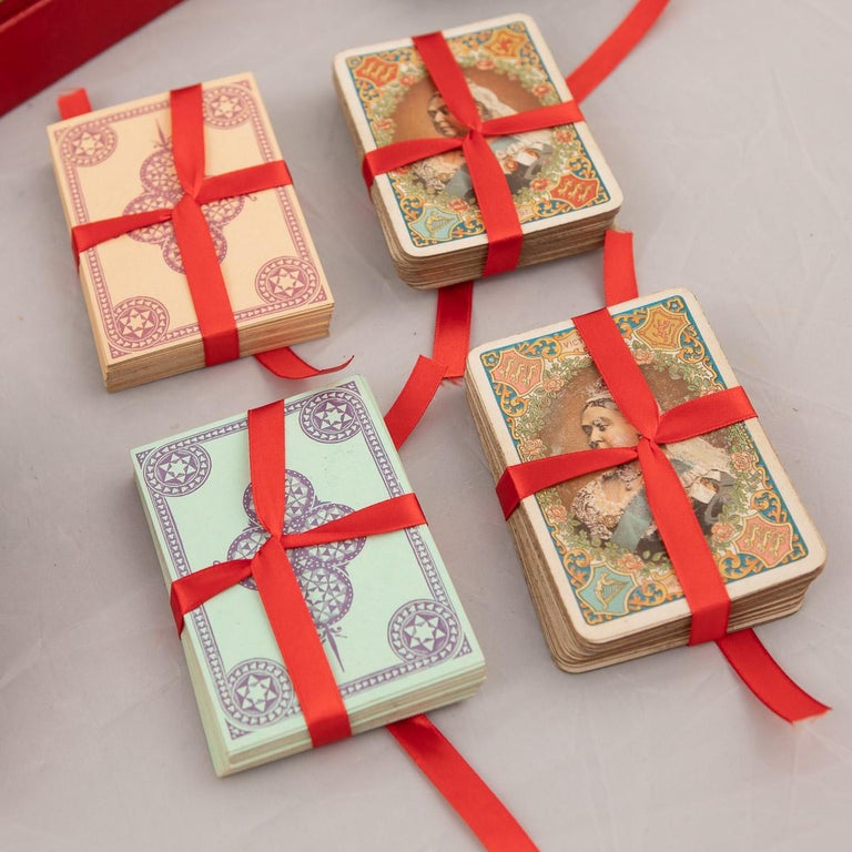 19th Century Victorian Coromandel Games Compendium, Cards and Board ...