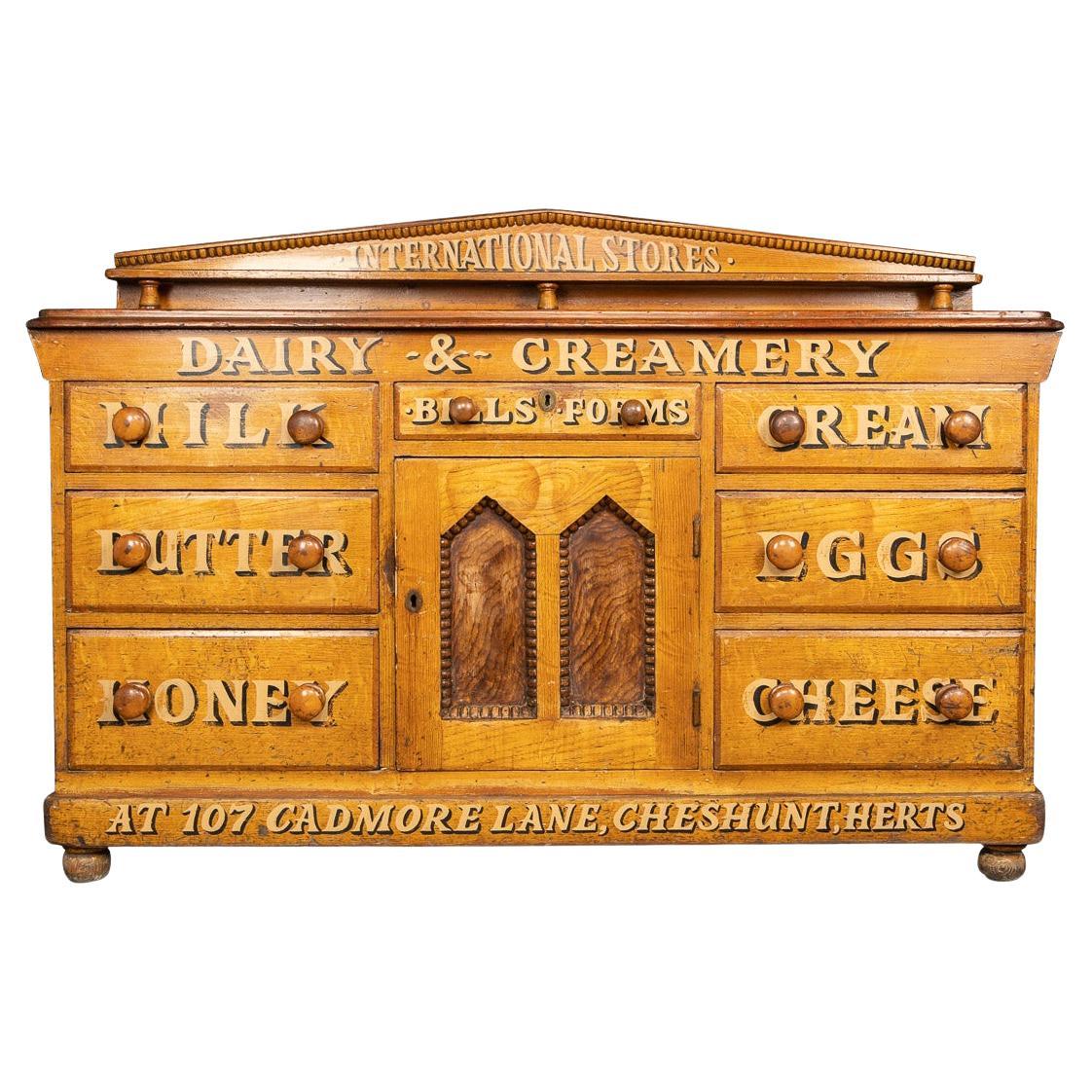 19th Century Victorian Dairy Advertising Counter / Sideboard, c.1860 at ...