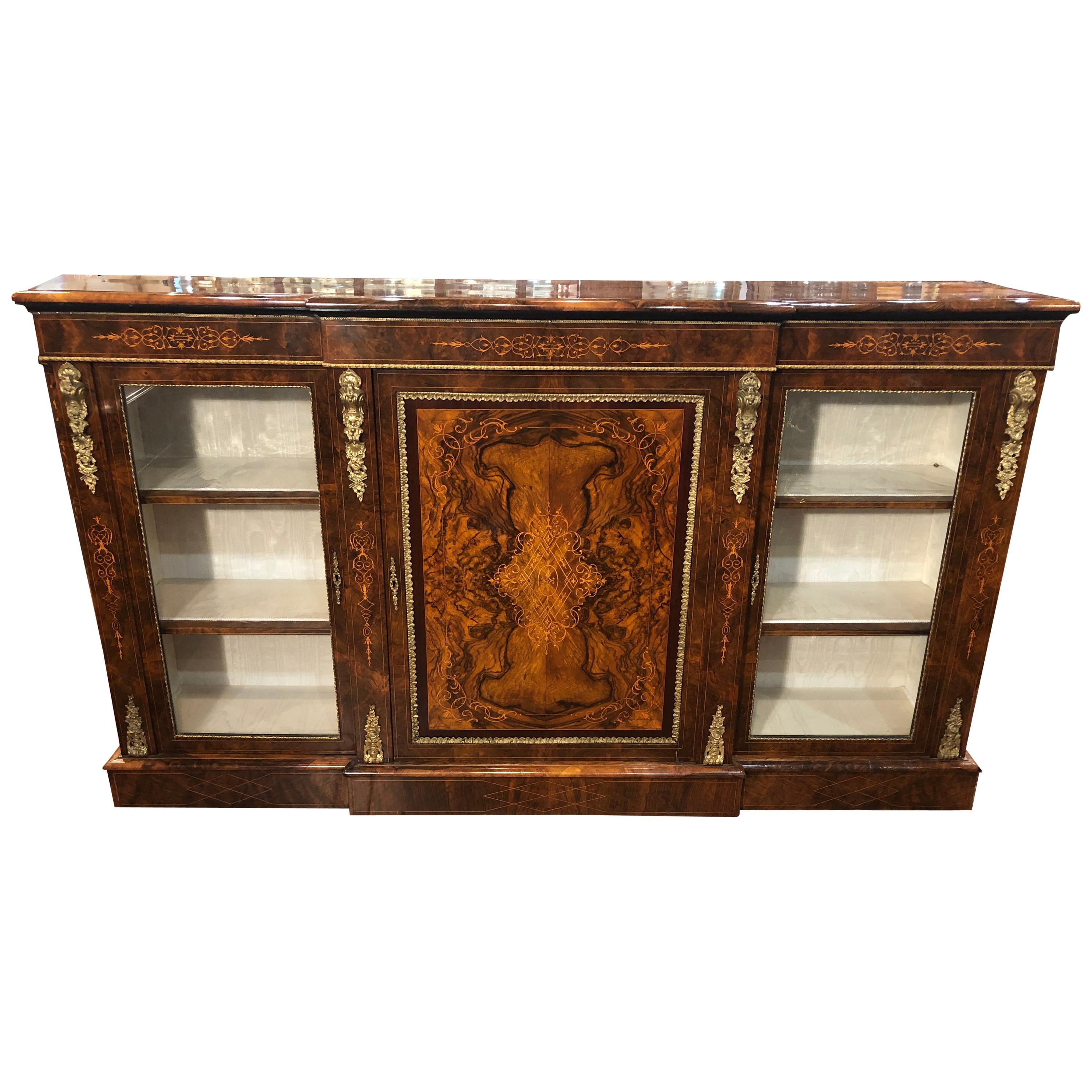 19th Century Victorian England Rosewood Cabinet, 1860s at 1stDibs