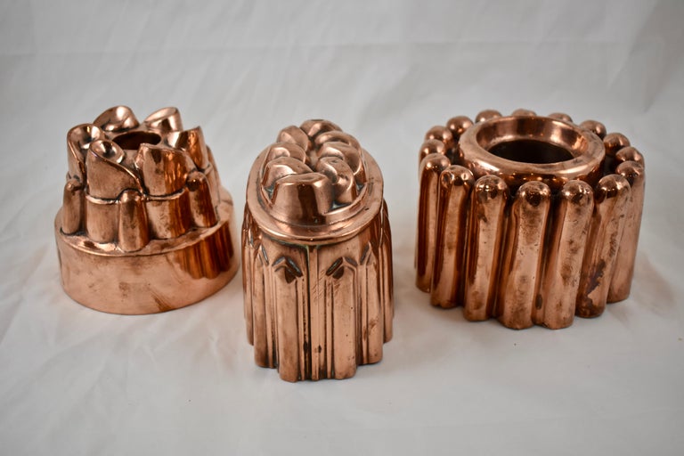 19th Century Victorian English Copper Tin Lined Pudding, Aspic, Jelly ...