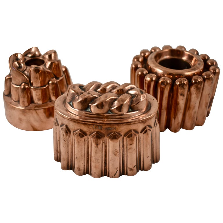 19th Century Victorian English Copper Tin Lined Pudding, Aspic, Jelly ...