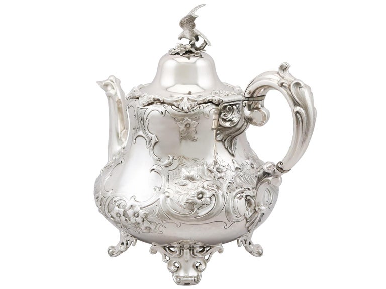 19th Century Victorian English Sterling Silver Teapot at 1stDibs ...