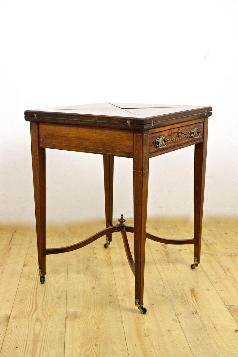 19th Century Victorian Game Table/ Side Table by J. Shoolbred, Uk Ca ...