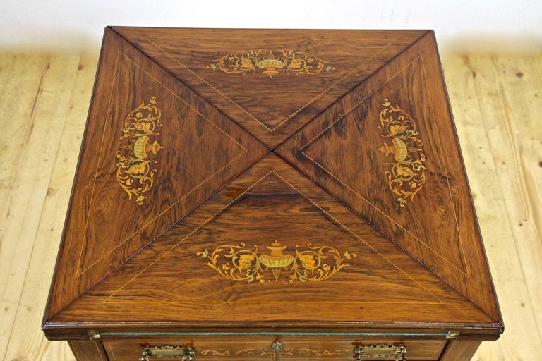 19th Century Victorian Game Table/ Side Table by J. Shoolbred, Uk Ca ...