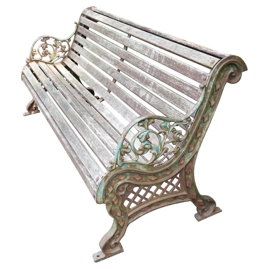 19th Century Victorian Garden Bench at 1stDibs