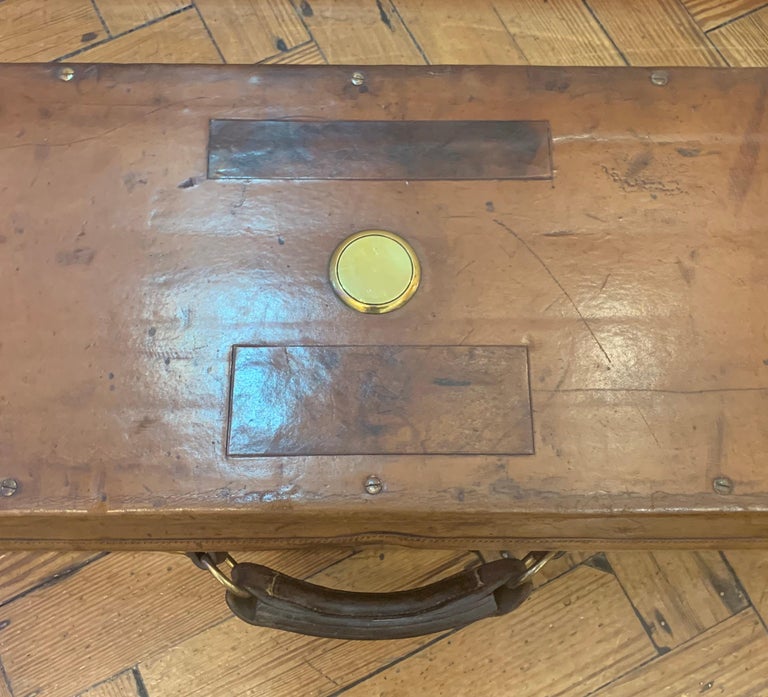 19th Century Victorian Leather over Oak Triple Shotgun Case James ...