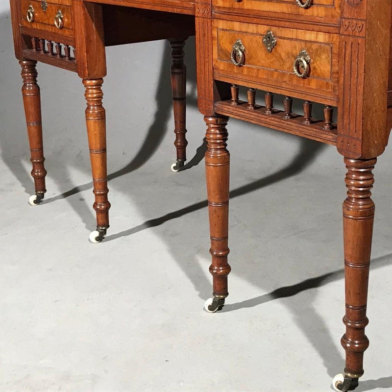 19th Century Victorian Mahogany Aesthetic Movement Desk by Edwards and ...