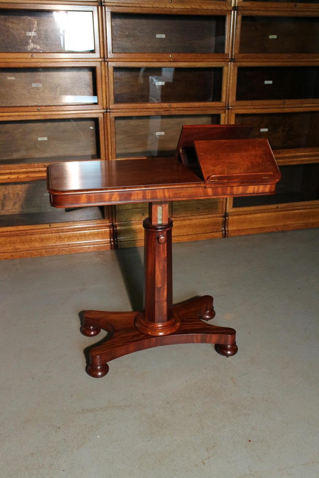 19th Century Victorian Mahogany Reading Table at 1stDibs