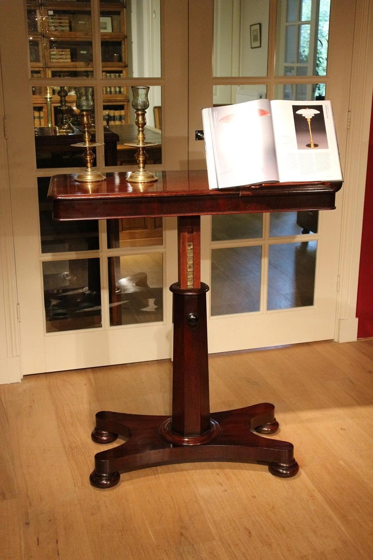 19th Century Victorian Mahogany Reading Table at 1stDibs