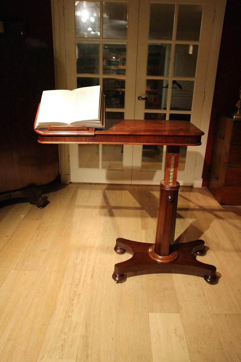 19th Century Victorian Mahogany Reading Table For Sale at 1stDibs