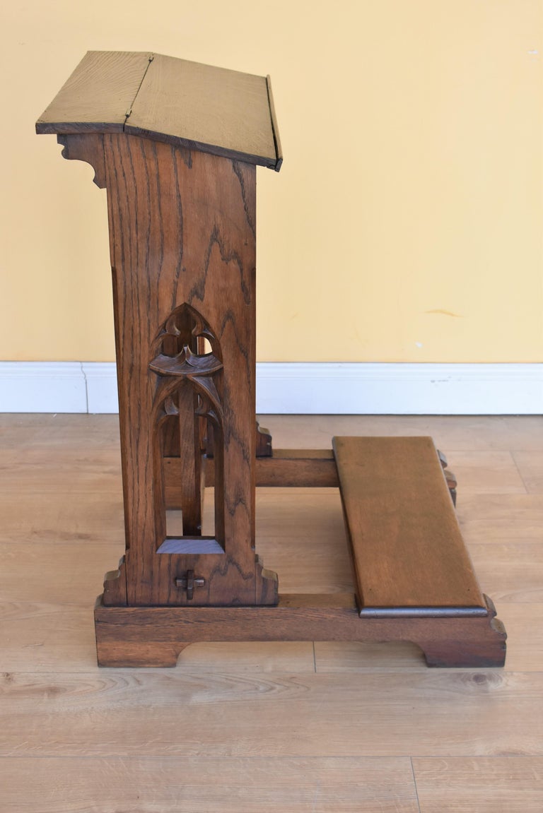 19th Century Victorian Oak Praying Lectern-Reading Stand at 1stDibs