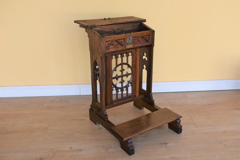 19th Century Victorian Oak Praying Lectern-Reading Stand at 1stDibs