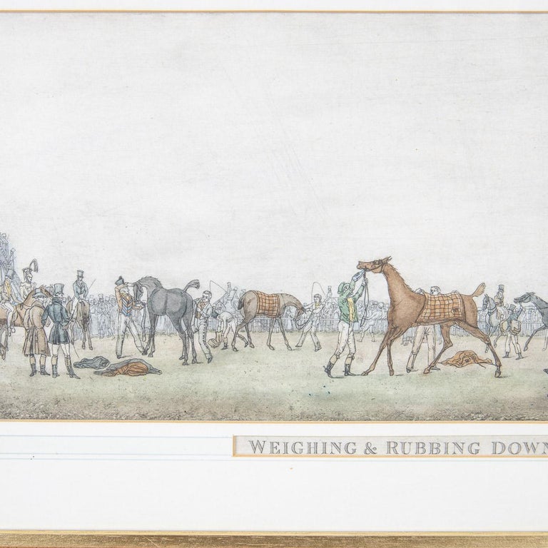 19th Century Victorian Pair of Colour Horse Racing Etchings, C.1870 For ...
