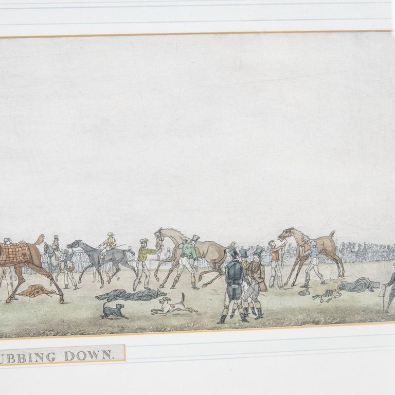 19th Century Victorian Pair of Colour Horse Racing Etchings, C.1870 For ...