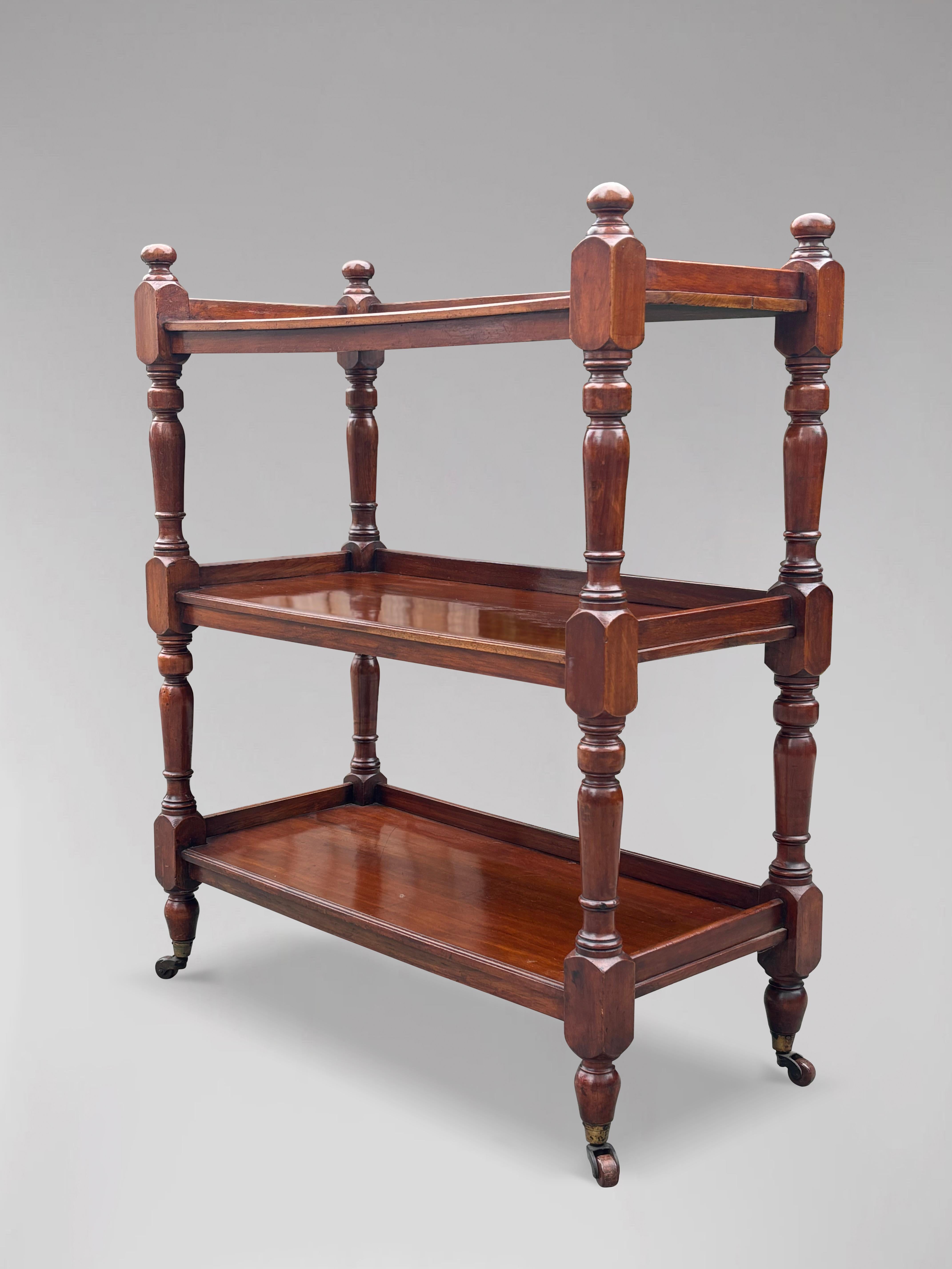 19th Century Victorian Period Mahogany Dinner Wagon Buffet For Sale at ...