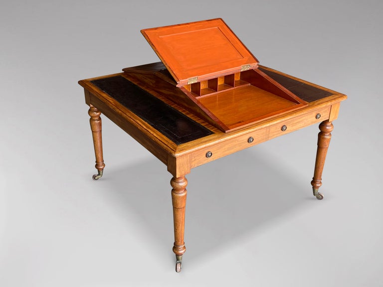 19th Century Victorian Period Mahogany Partner's Writing Table For Sale ...