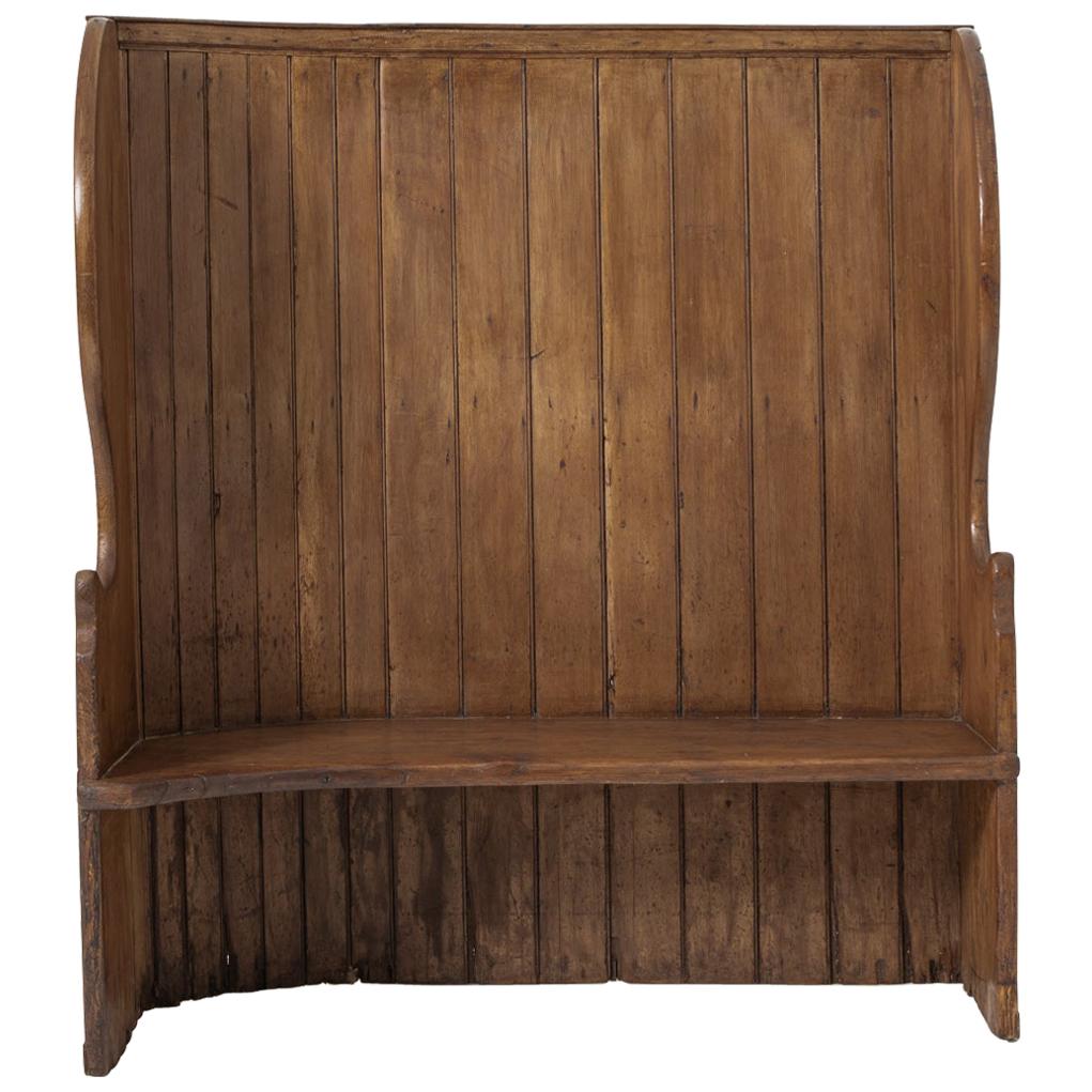 19th Century Victorian Pine Settle For Sale at 1stDibs