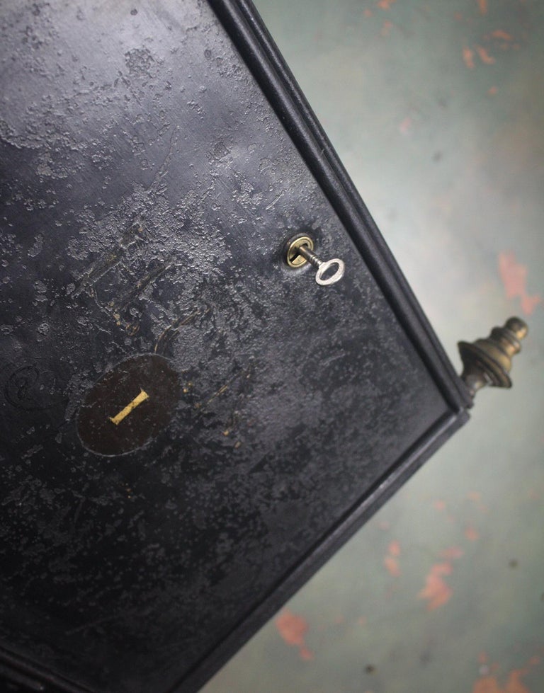 19th Century Victorian Riveted Wrought Iron Solicitors Deed Rack and ...