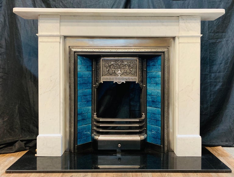 19th Century Victorian Scottish Carrara Marble Fireplace Surround For ...