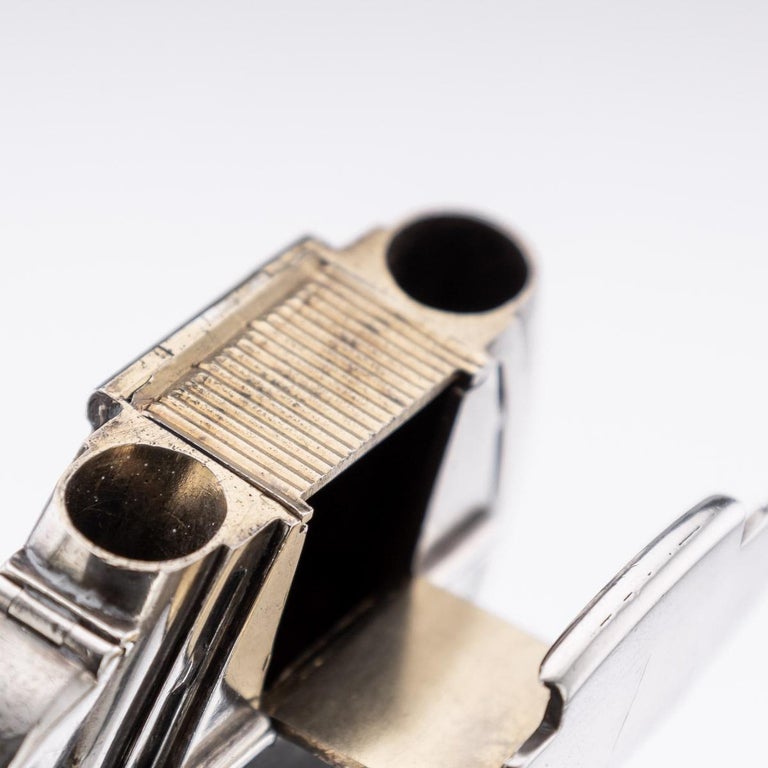 19th Century Victorian Solid Silver Lighter and Vesta Case, London, c ...