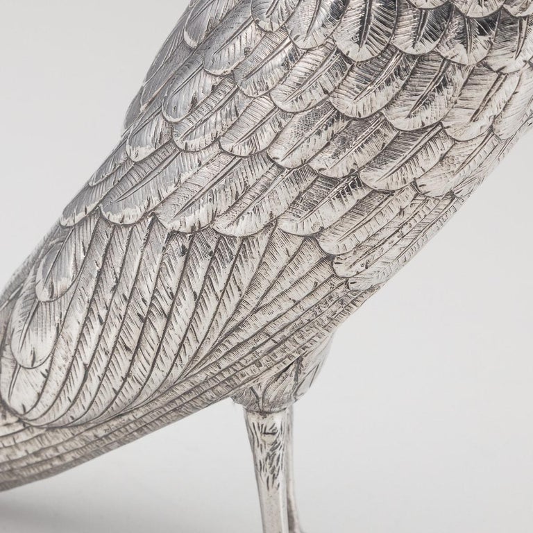 19th Century Victorian Solid Silver Owl Shaped Cocktail Shaker, c.1898 ...
