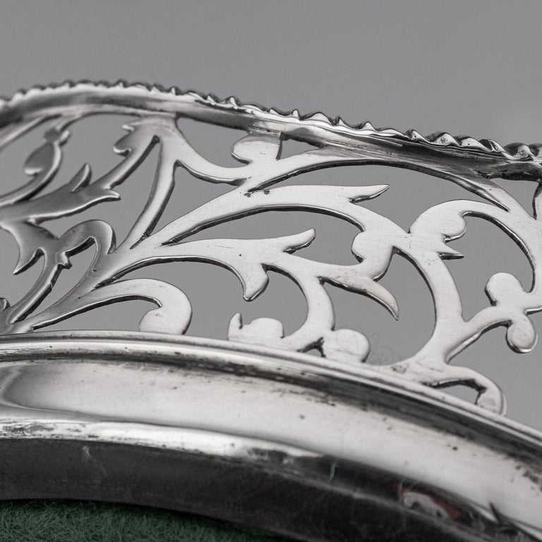 19th Century Victorian Solid Silver Set of Four Wine Coasters, London ...