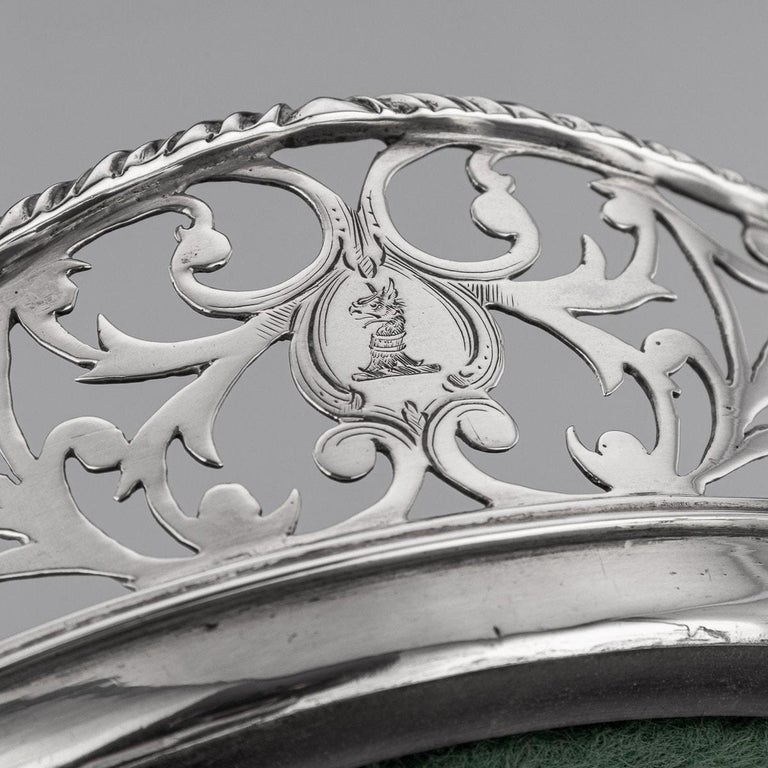 19th Century Victorian Solid Silver Set of Four Wine Coasters, London ...