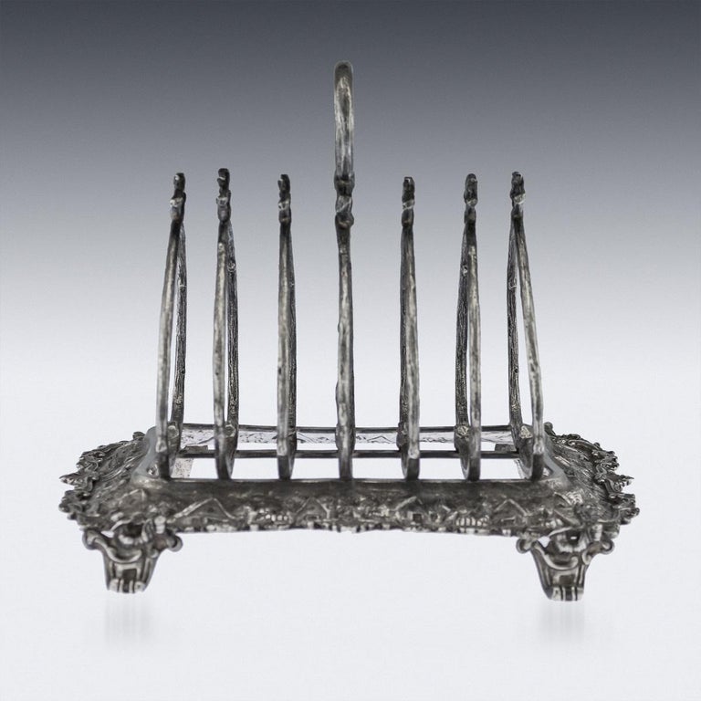 19th Century Victorian Solid Silver Toast Rack, Hunt and Roskell, circa ...
