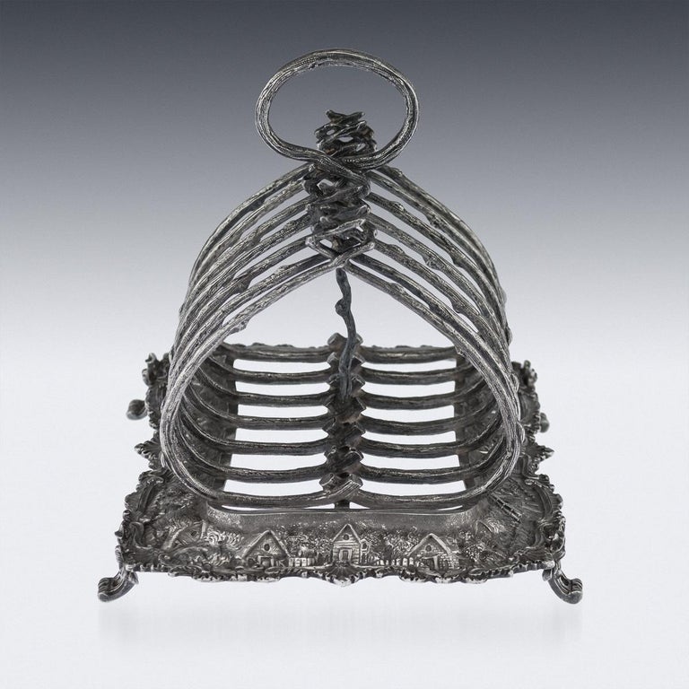 19th Century Victorian Solid Silver Toast Rack, Hunt and Roskell, circa ...