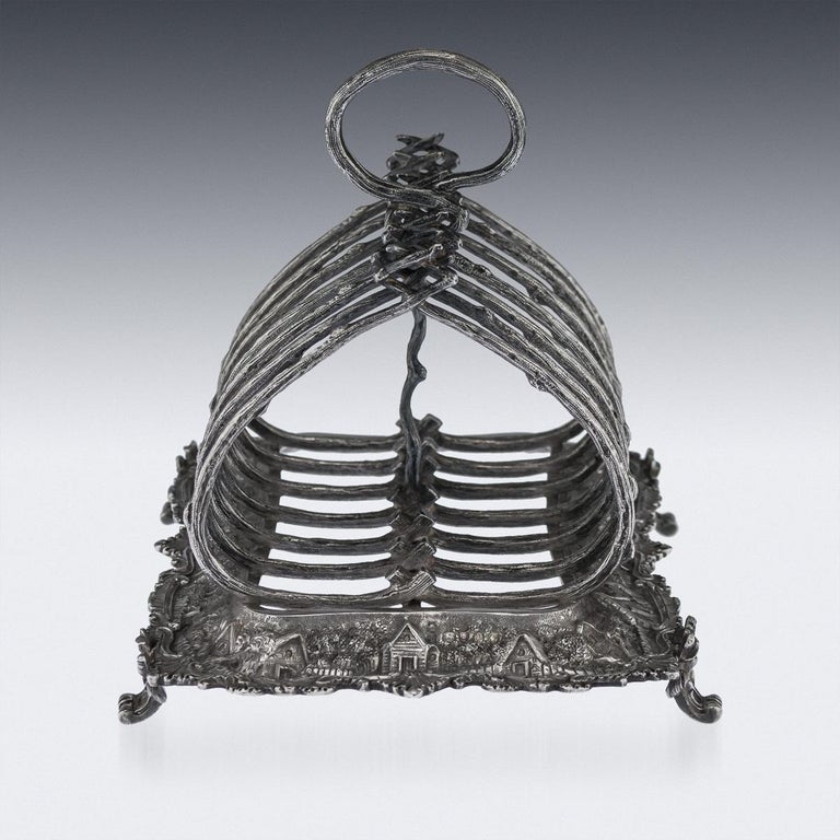 19th Century Victorian Solid Silver Toast Rack, Hunt and Roskell, circa ...