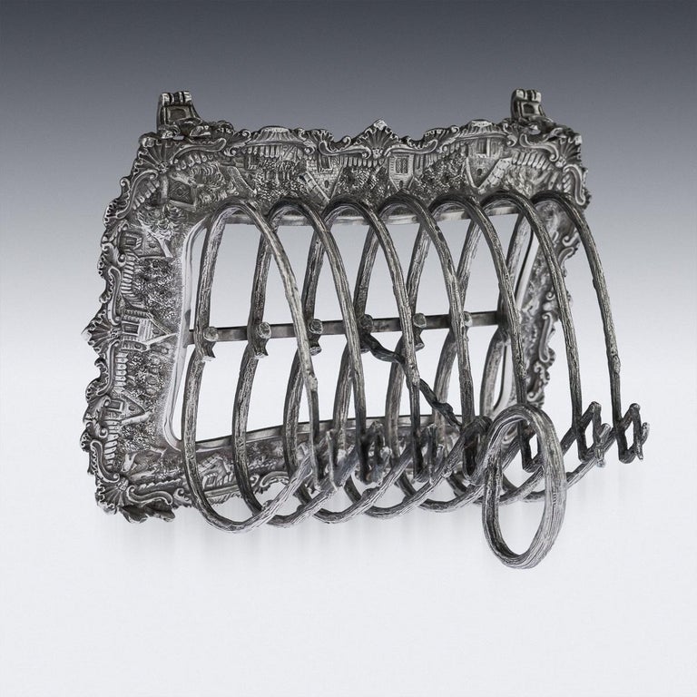 19th Century Victorian Solid Silver Toast Rack, Hunt and Roskell, circa ...
