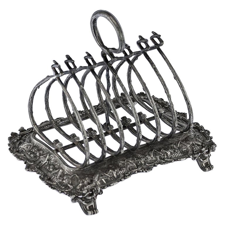 19th Century Victorian Solid Silver Toast Rack, Hunt and Roskell, circa ...