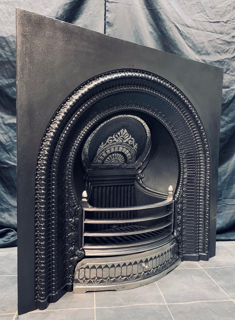 19th Century Victorian Style Cast Iron Fireplace Insert. For Sale at ...