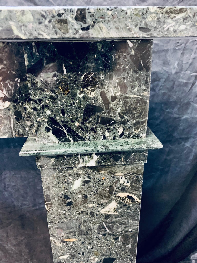 19th Century Victorian Style Fireplace Surround in Verde Tinos Marble ...